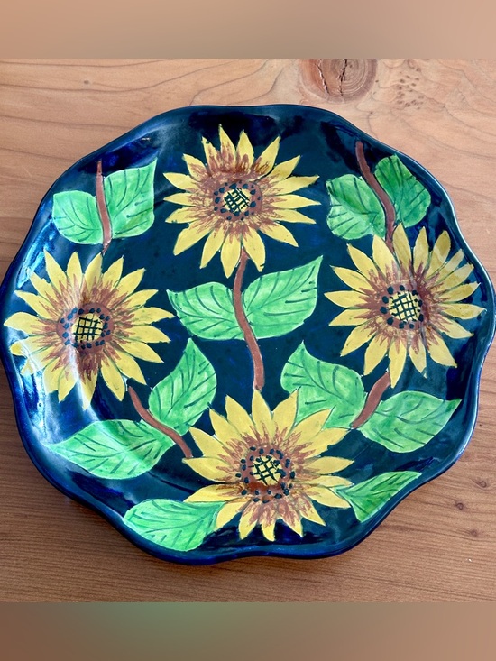 Talavera | Accents | Talavera Sunflower Plate 1 Hand Painted Signed ...